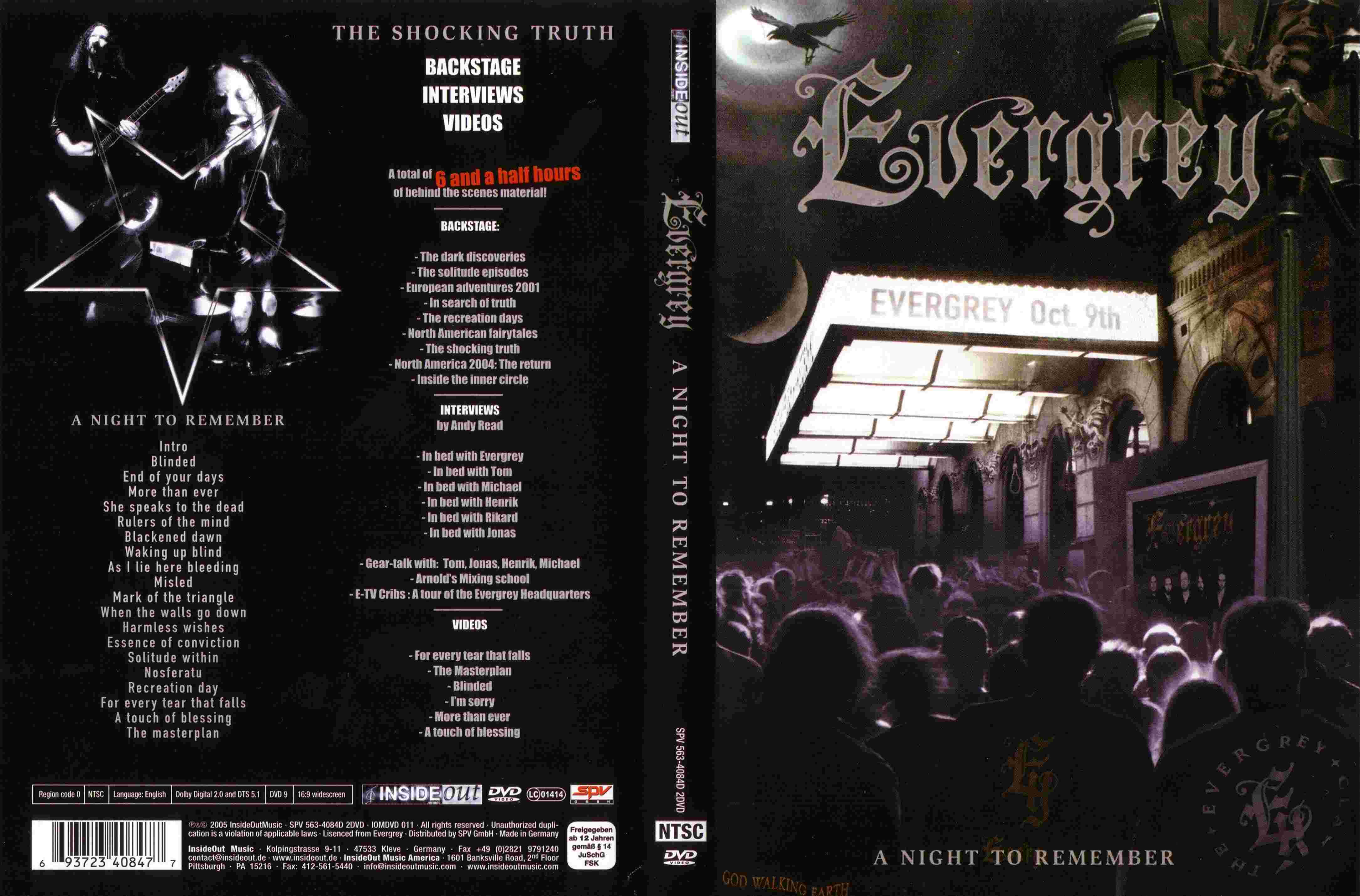 Evergrey A Night To Remember : Front | DVD Covers | Cover Century ...